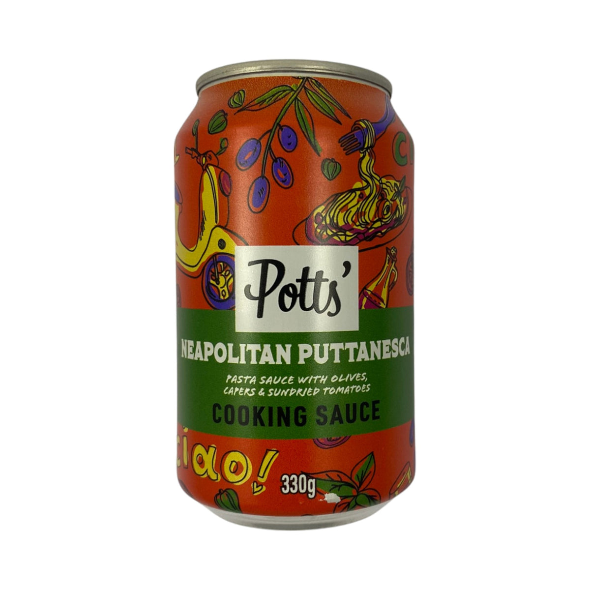 Potts - Neapolitan Puttanesca Pasta Cooking Sauce Can 330g – Mudwalls ...