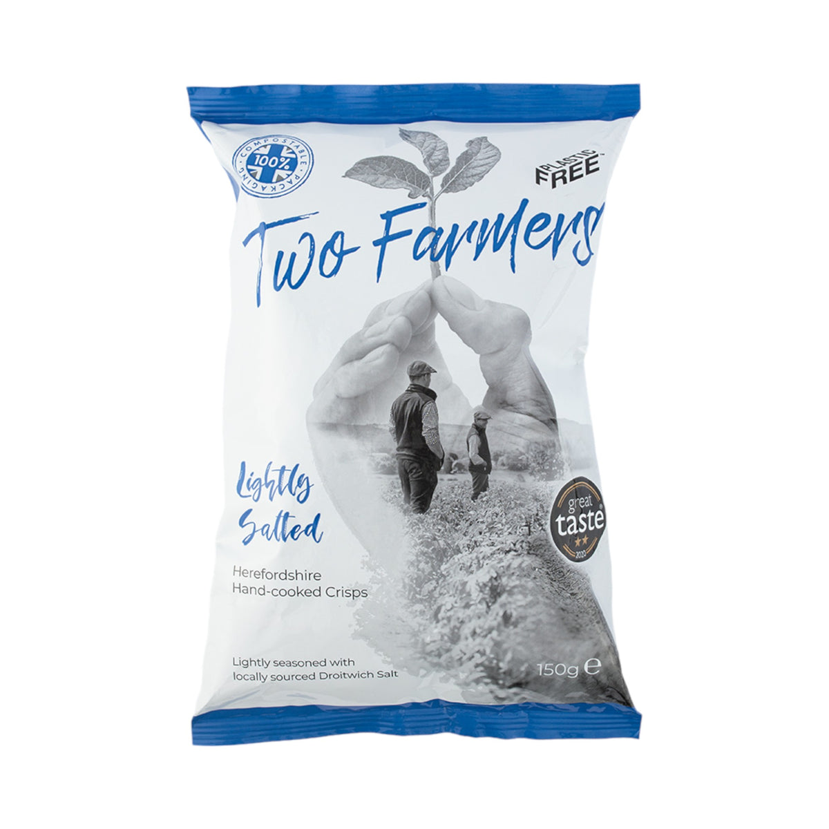 Two Farmers - Hand Cooked Lightly Salted Crisps 150g – Mudwalls Food Group