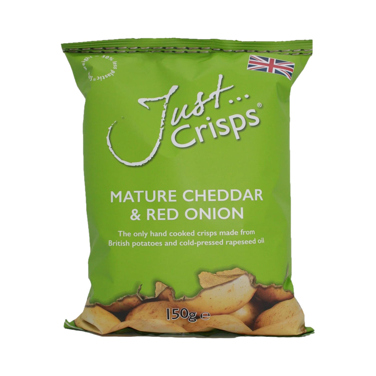 Just Crisps - Cheddar Cheese & Red Onion Crisps 150g – Mudwalls Food Group
