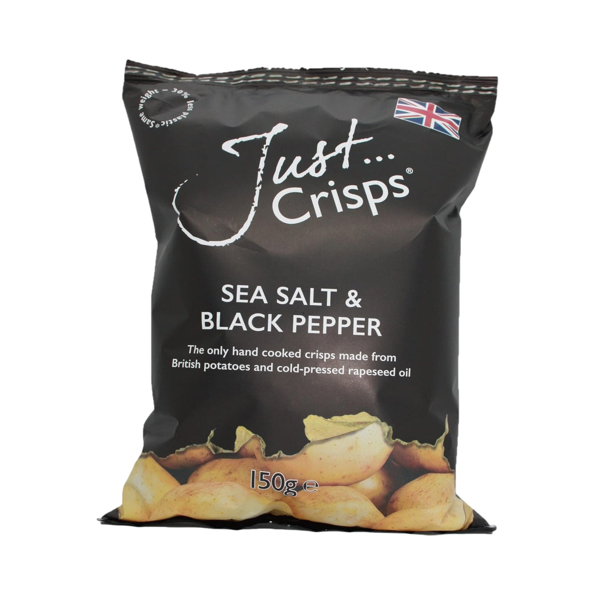 Just Crisps - Sea Salt & Black Pepper Crisps 150g – Mudwalls Food Group