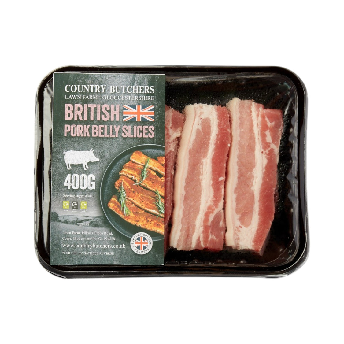Country Butchers - Pork Belly Slices (400g) – Mudwalls Food Group