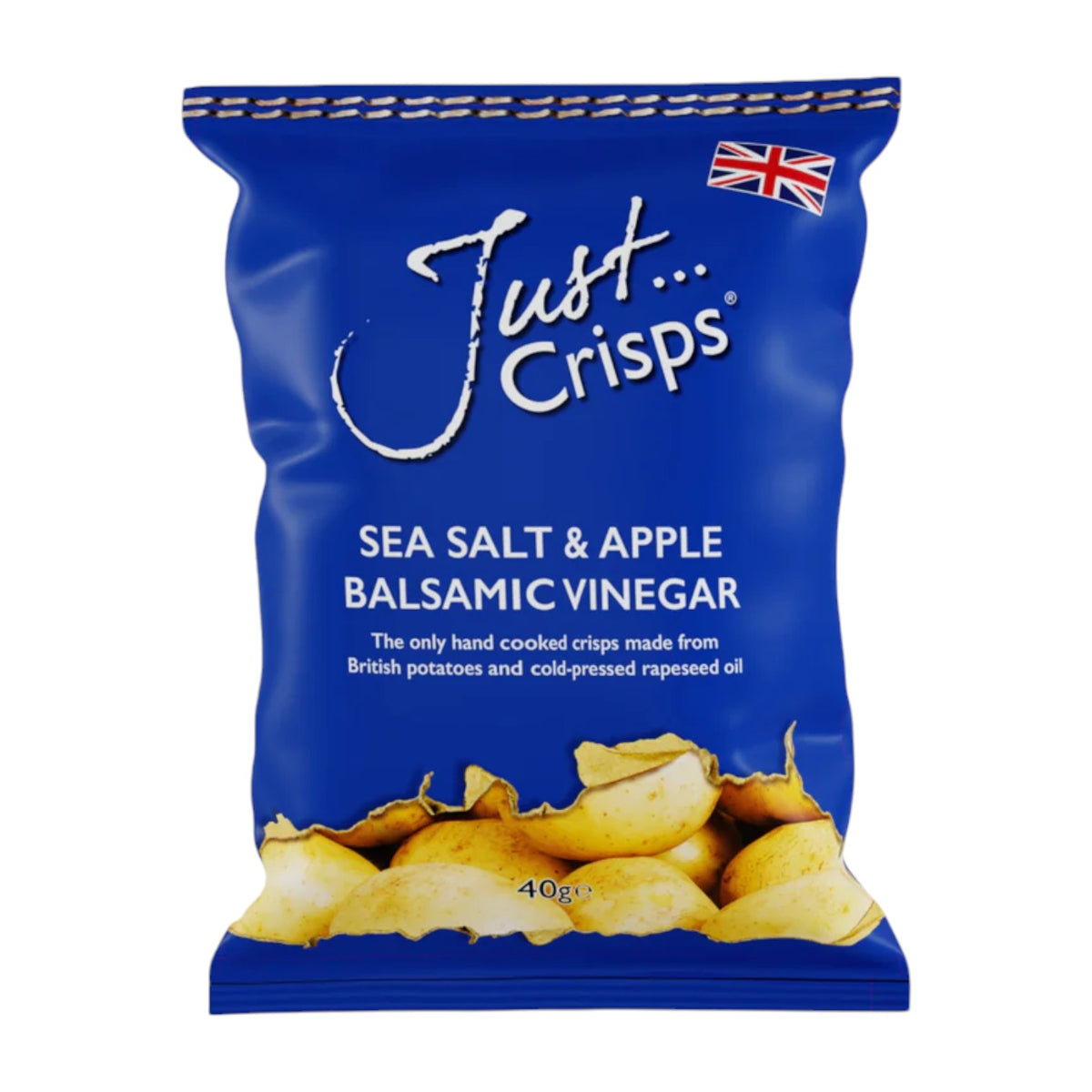 Just Crisps - Sea Salt & Apple Balsamic Vinegar Crisps (40g) – Mudwalls ...