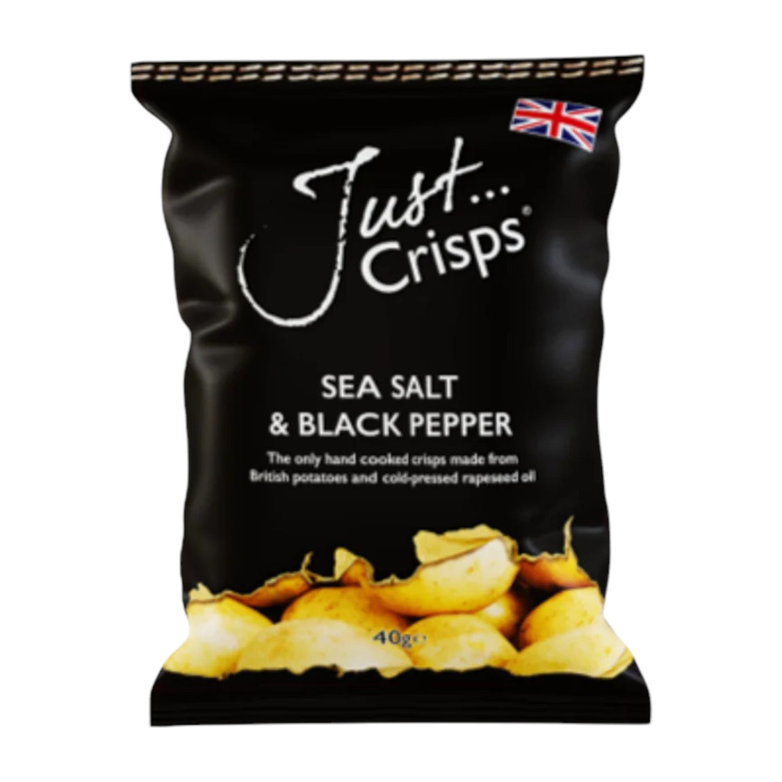 Just Crisps - Sea Salt & Black Pepper Crisps (40g) – Mudwalls Food Group