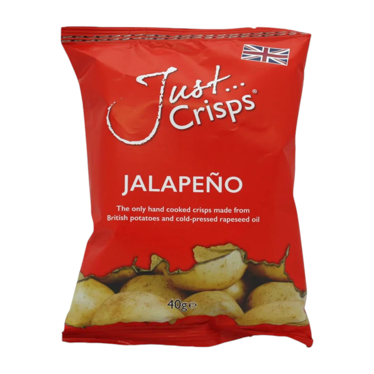 Just Crisps - Jalapeno Crisps (40g) – Mudwalls Food Group