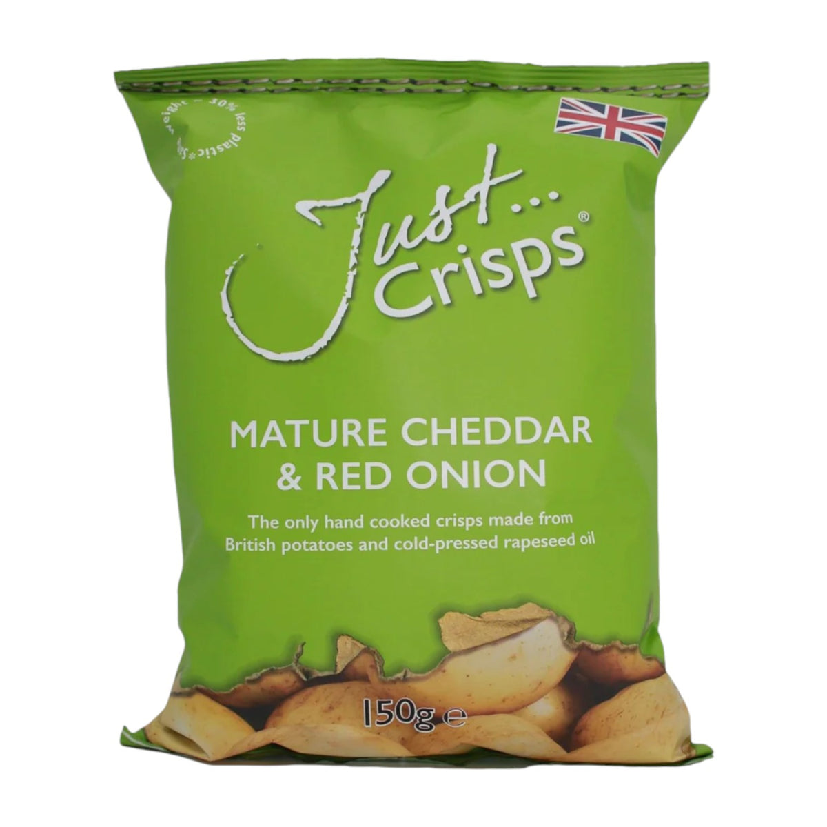 Just Crisps - Cheddar Cheese & Red Onion Crisps (150g) – Mudwalls Food ...
