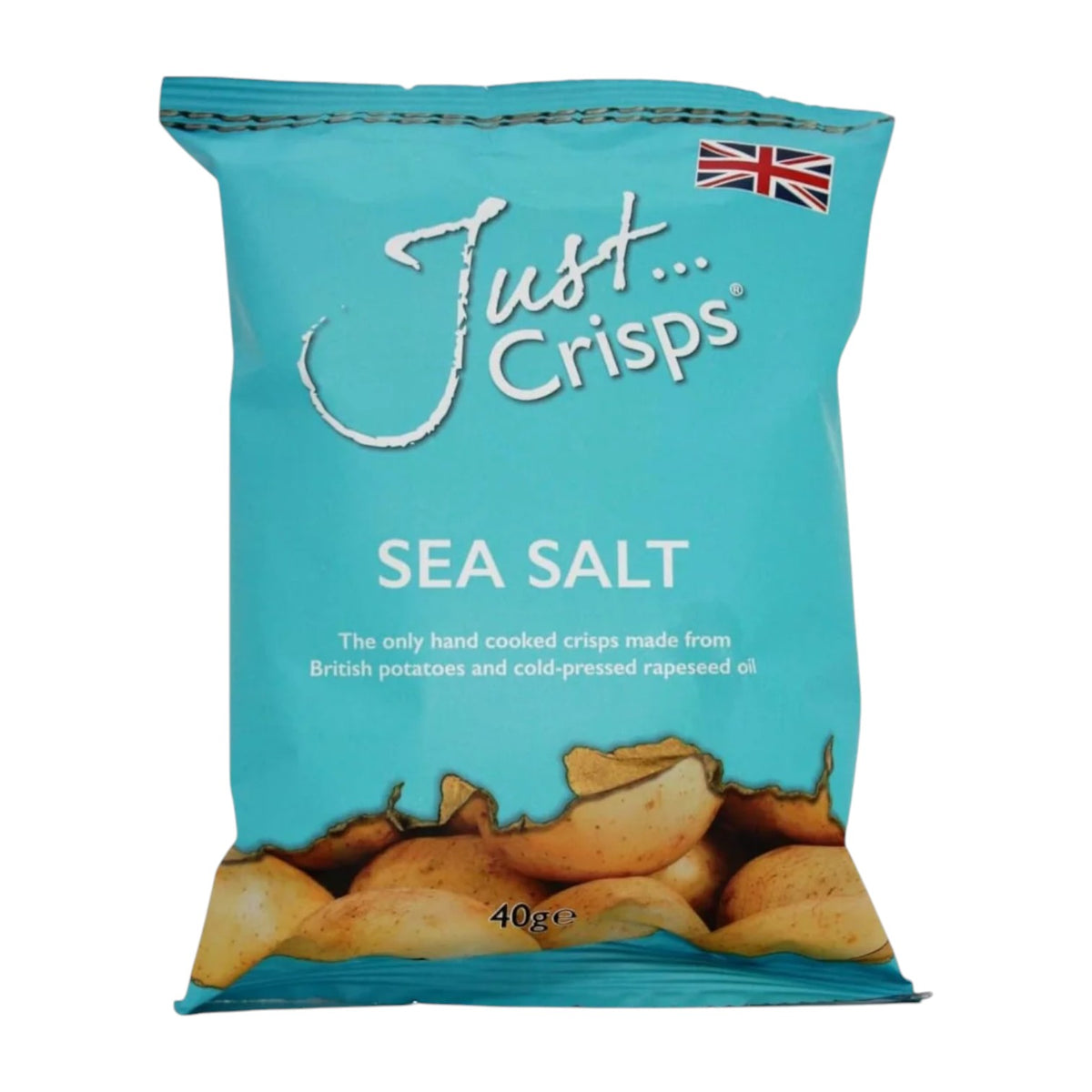 Just Crisps - Sea Salt Crisps (40g) – Mudwalls Food Group