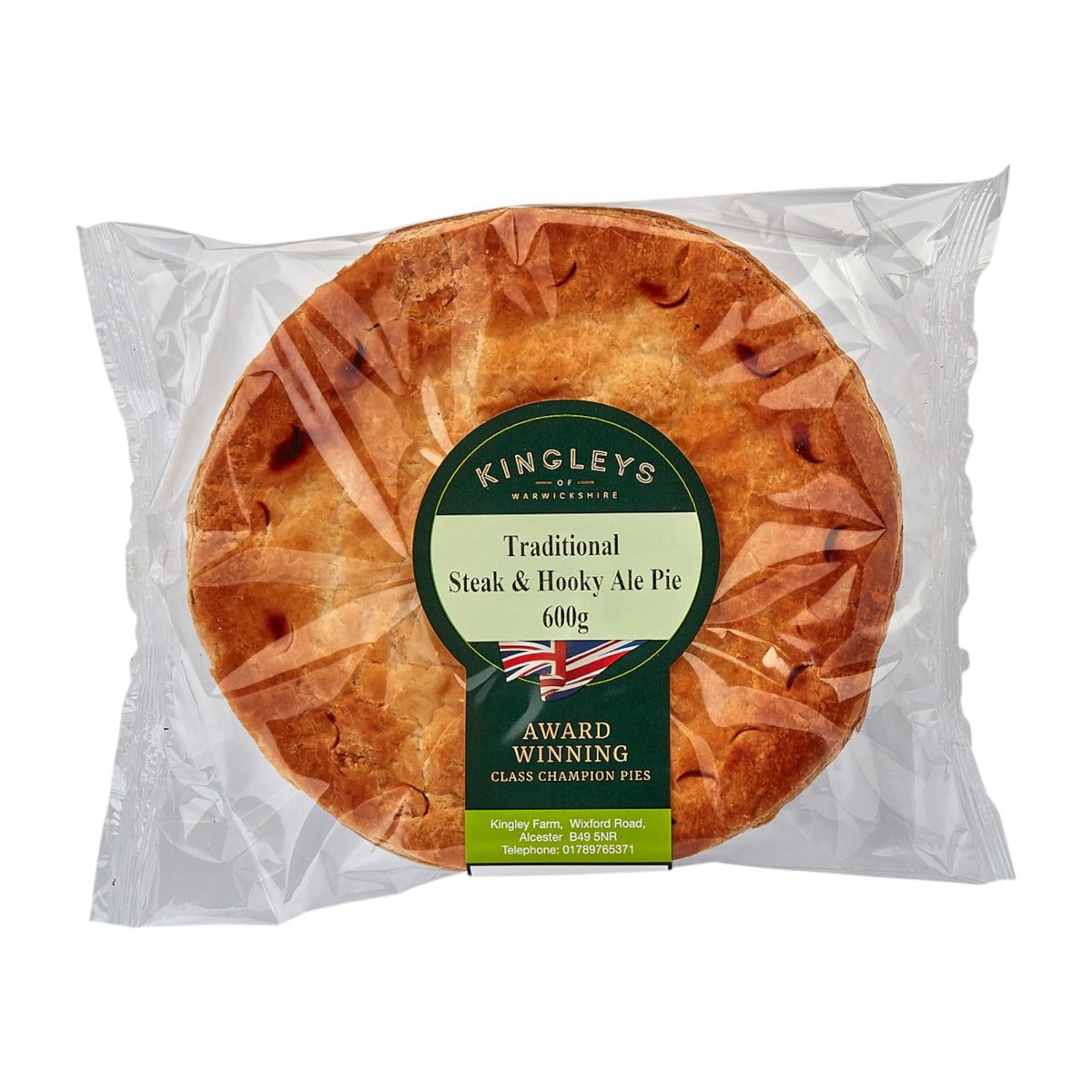 Kingleys - Traditional Steak & Old Hooky Ale Pie (600g) – Mudwalls Food ...