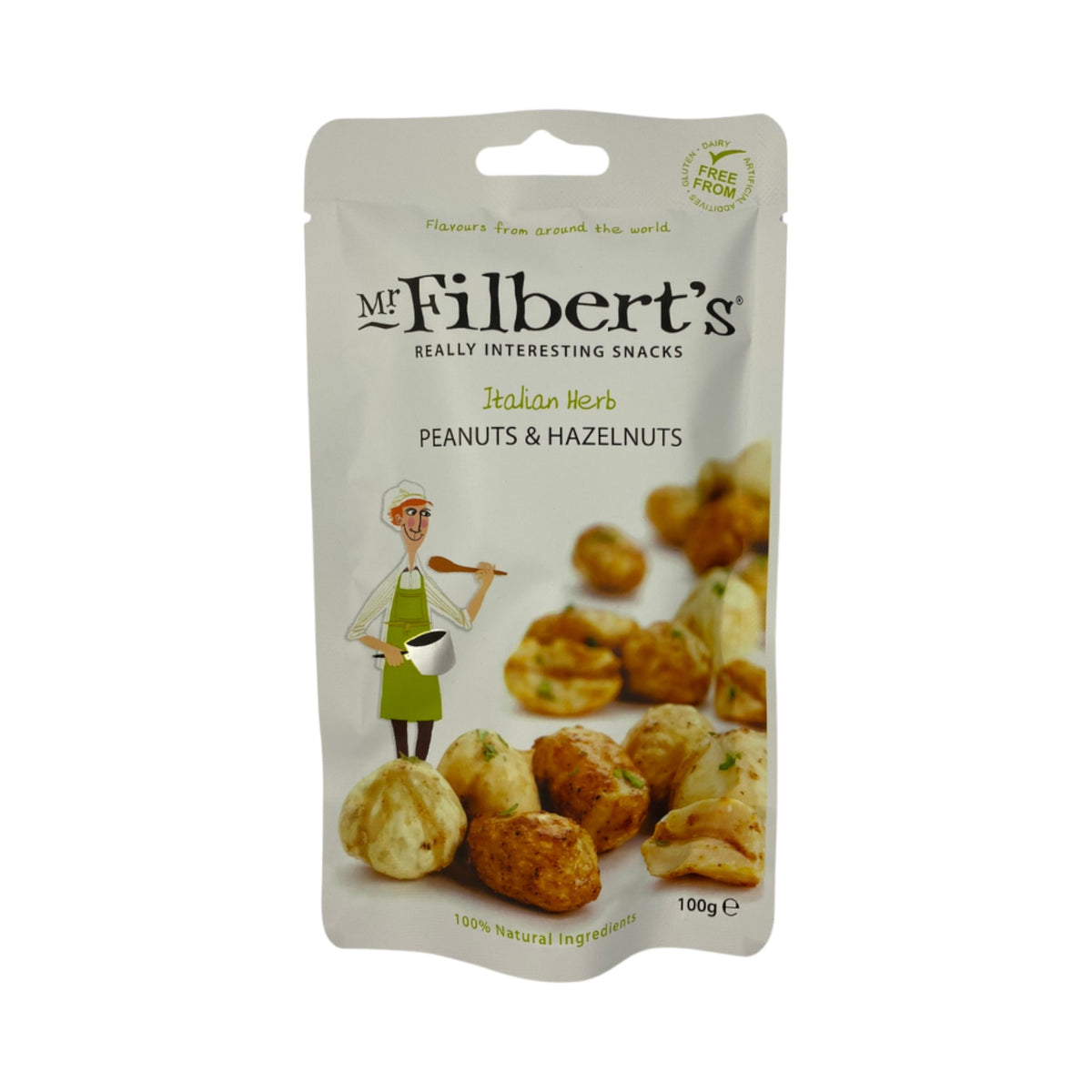Mr Filberts - Italian Herb Peanuts & Hazels 100g – Mudwalls Food Group