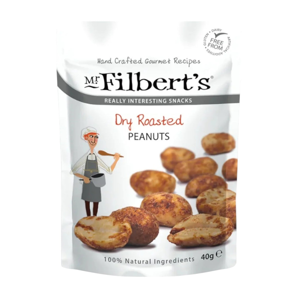 Mr Filberts - Pocket Snacks - Dry Roasted Peanuts (40g) – Mudwalls Food ...
