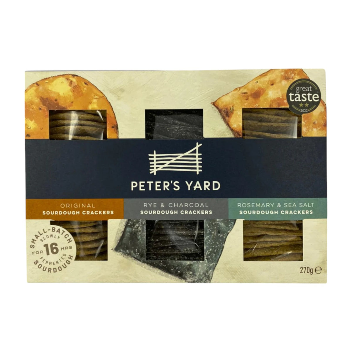 Peters Yard - Sourdough Crackers Selection Box (270g) – Mudwalls Food Group