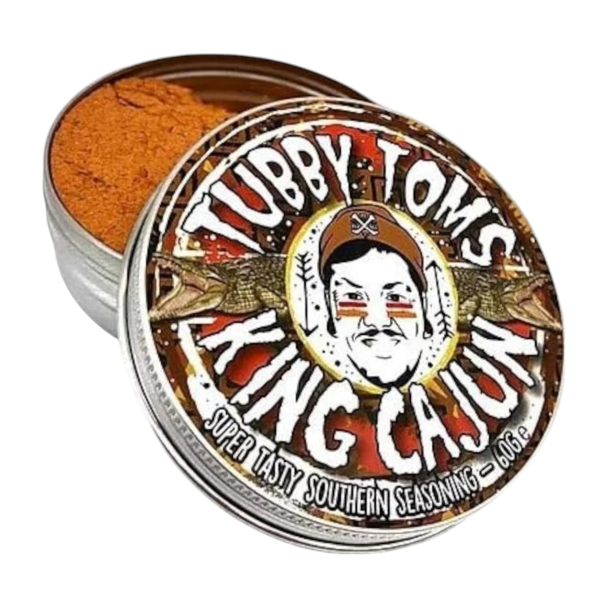 Tubby Toms - King Cajun - Southern Seasoning Tin (60g) – Mudwalls Food ...