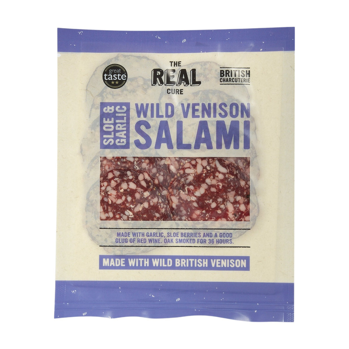 The Real Cure - Sloe and Garlic Wild Venison Salami (55g) – Mudwalls ...